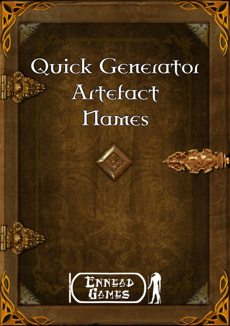 [PDF] - Quick Generator - Artefact Names - Ennead Games