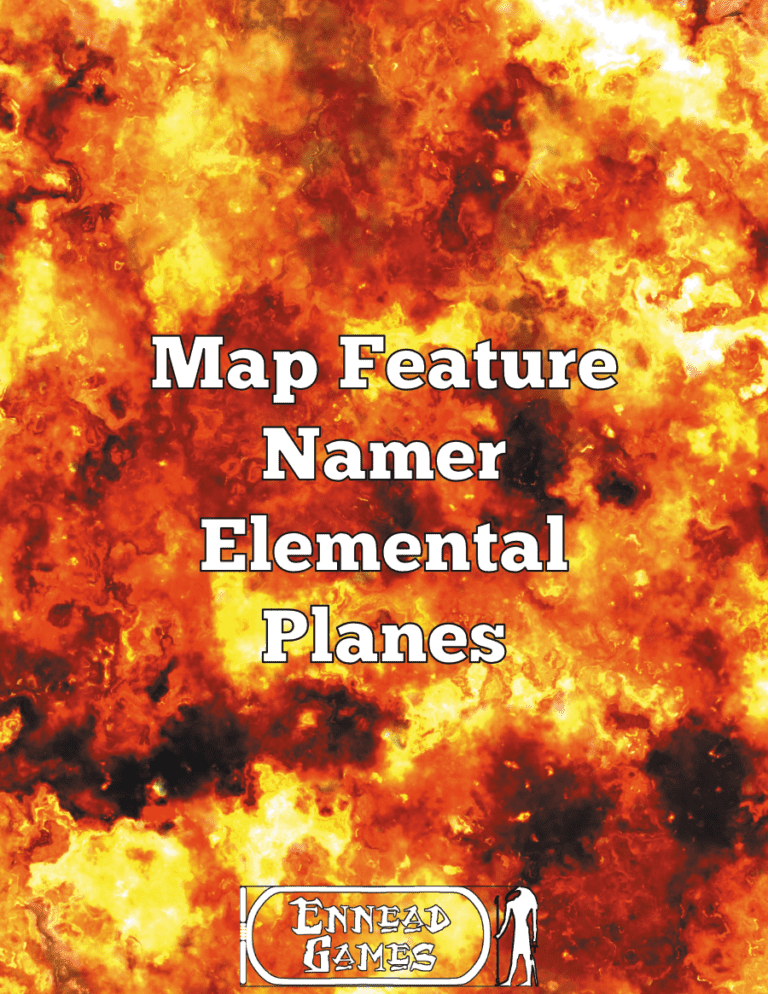 [PDF] Map Feature Namer Elemental Planes - Ennead Games