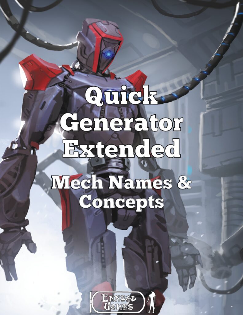[PDF] Quick Generator Extended - Mech Names & Concepts - Ennead Games